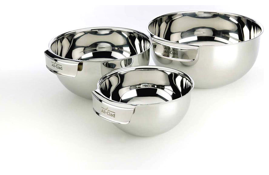 All Clad SS Mixing Bowl Set, 3 pc. - Contemporary - Mixing Bowls - by ...