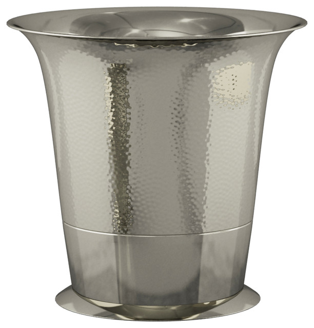 nu steel Hammered Wastebasket, 7 Quart - Contemporary - Wastebaskets ...