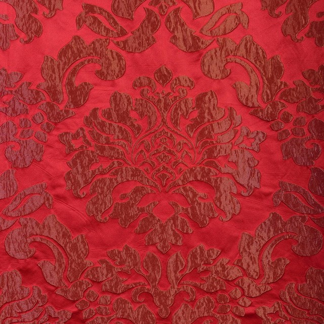 Astoria Red & Bronze Faux Silk Jacquard Fabric Sample, 4"x4", 4"x4 ...