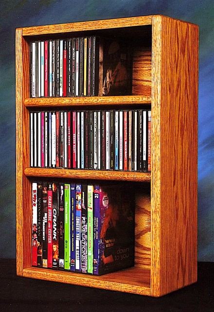 14.25 in. Desktop Combination Rack (Clear) - Contemporary - DVD & CD ...