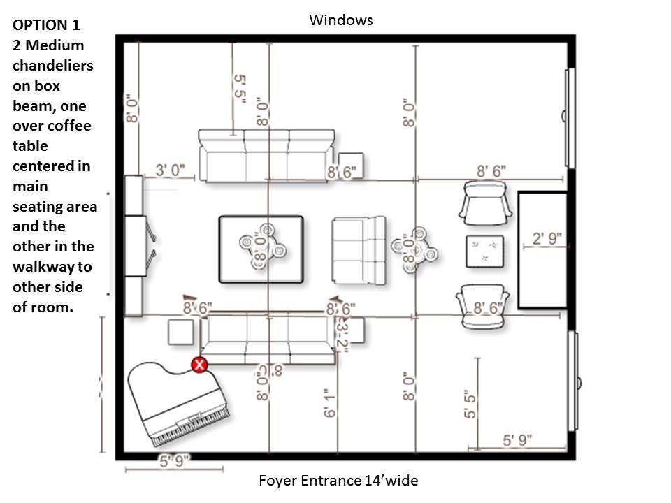 Box Beam Ceiling in Living Room - Need Light Fixtures Help