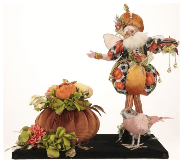 Mark Roberts Fall 2023 Pumpkin Fairy Tablescape with Bird, Small ...