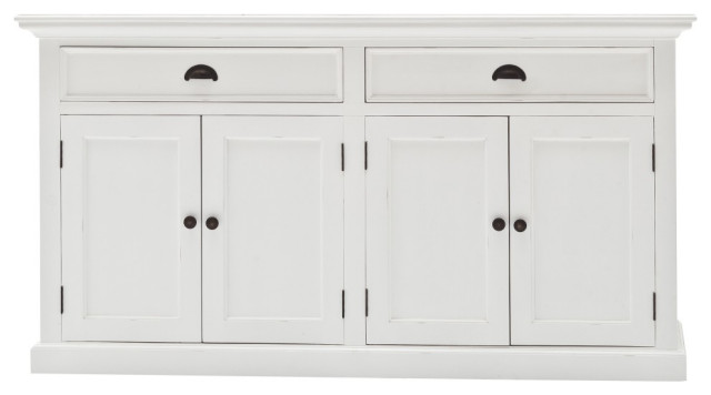Modern Farmhouse White Buffet Server - Transitional - Buffets And ...
