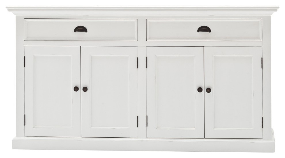 Modern Farmhouse White Buffet Server - Transitional - Buffets And ...