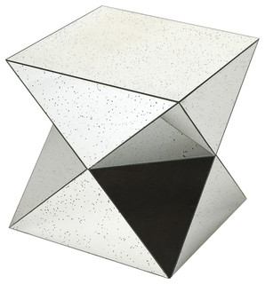 Prism Mirrored Bunching Table - Contemporary - Side Tables And End ...