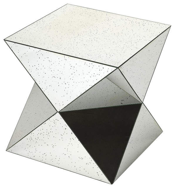 Prism Mirrored Bunching Table - Contemporary - Side Tables And End ...