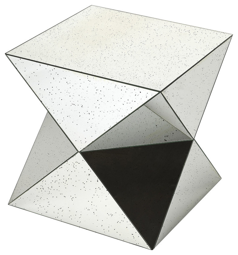Prism Mirrored Bunching Table - Contemporary - Side Tables And End ...