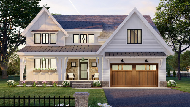 Delta House Plan - Front - Campagne - Minneapolis - par Kieran J. Liebl ...