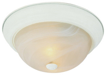 Browns 11" Flushmount, Antique White, 26W - Traditional - Flush-mount ...