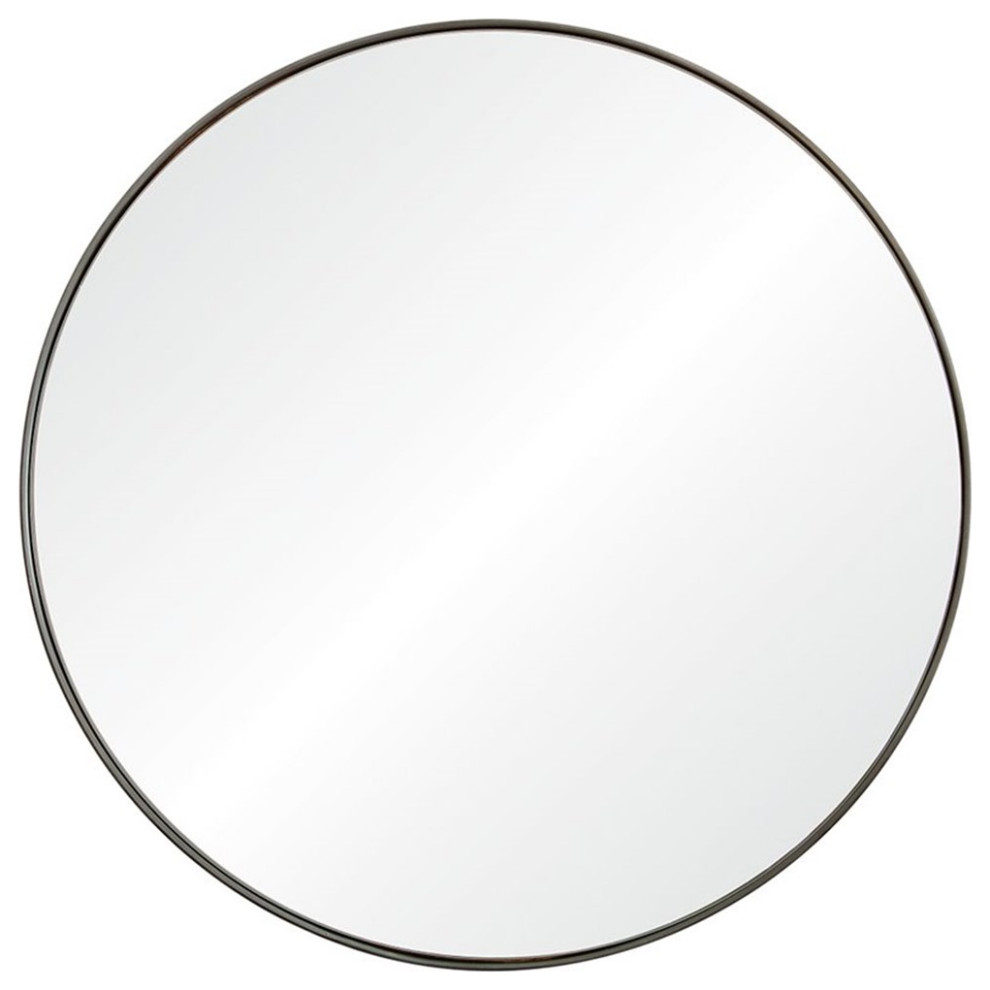 Maklaine Scandinavian 30" Round Decorative Mirror - Wall Mirrors - by ...