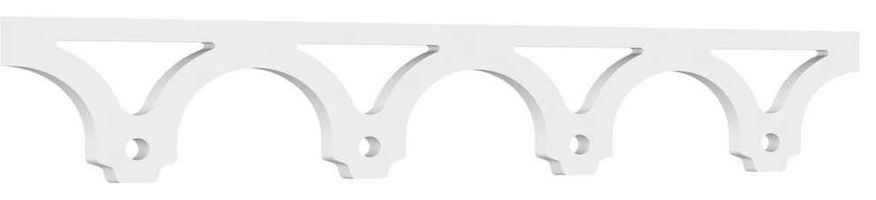 Trenton Architectural Grade PVC Running Trim, 6"H x 5/8"P x 48"L ...