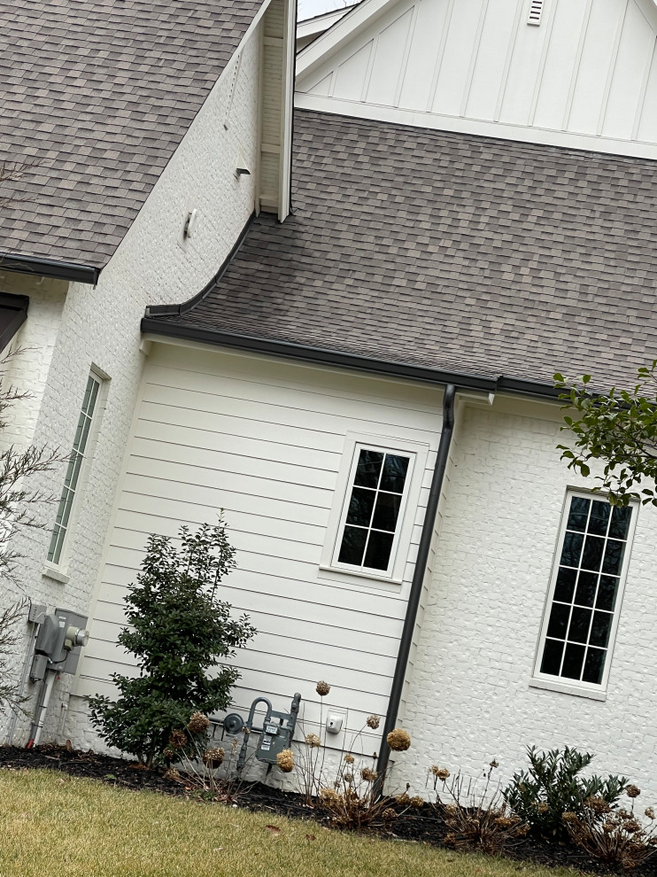 Best brown roof shingle color for a white/cream colored house? | Houzz ...