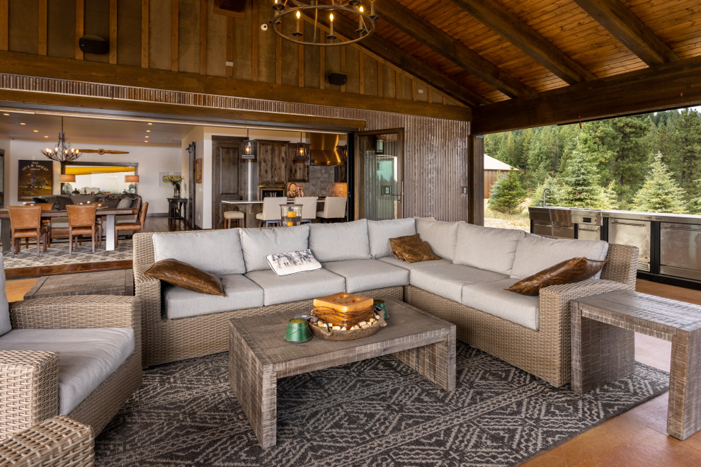 Hangar Home - Rustic - Patio - Seattle - by Creekside Construction ...