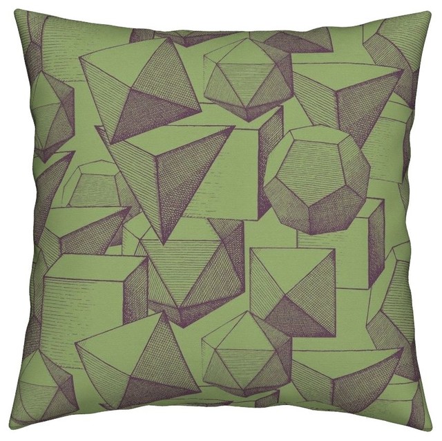 Shapes Geometric Palette Contest Geometry Two Throw Pillow ...