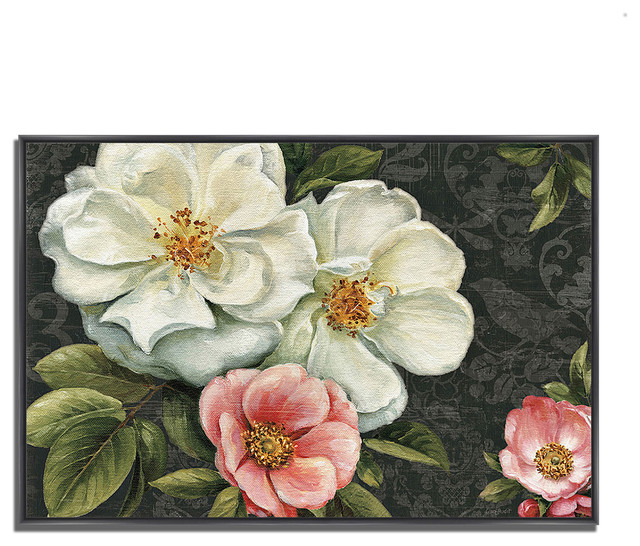 "Floral Damask I " By Lisa Audit, Giclee Print On Gallery Canvas, Ready ...