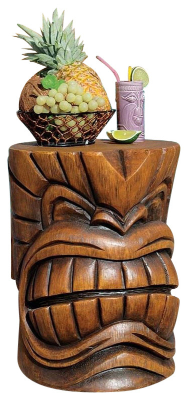 Kanaloa Grand Tiki God Table - Tropical - Side Tables And End Tables ...