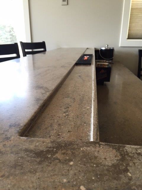 Corian Riverbed Drink Rail - Traditional - Chicago - by Maxwell ...
