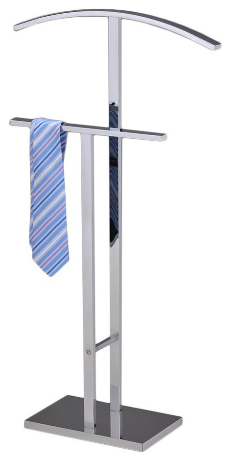 Cleo Metal Valet Organizer, 16"x8"x39" - Contemporary - Clothing Valets ...