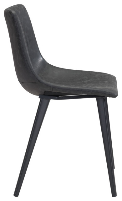 Daniel Dining Chair (Set of 2) Vintage Black - Midcentury - Dining ...