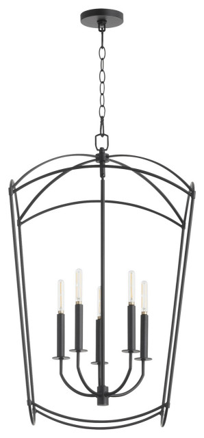 Mantle Transitional Entry in Matte Black - Transitional - Pendant ...