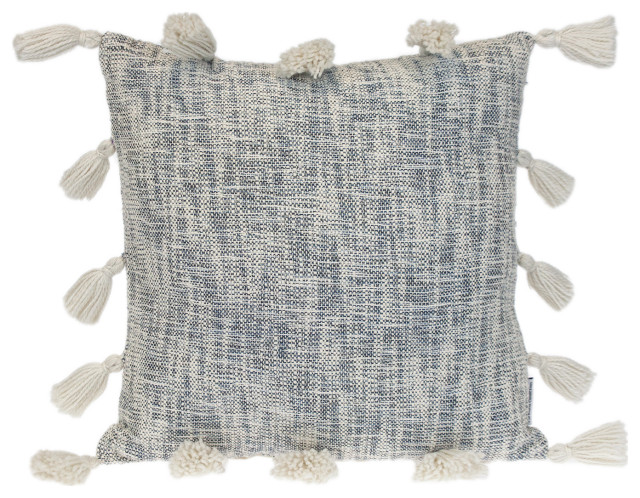 Parkland Collection Transitional Stripes Grey Square 18" x 18" Pillow ...