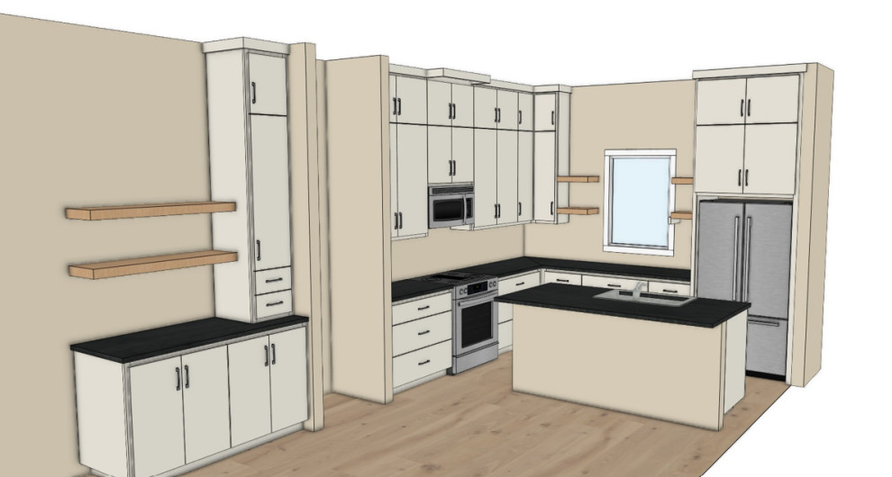 Where should I run kitchen backsplash tile?