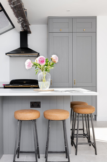 A side infill extension in Haringey - Industrial - Kitchen - London ...