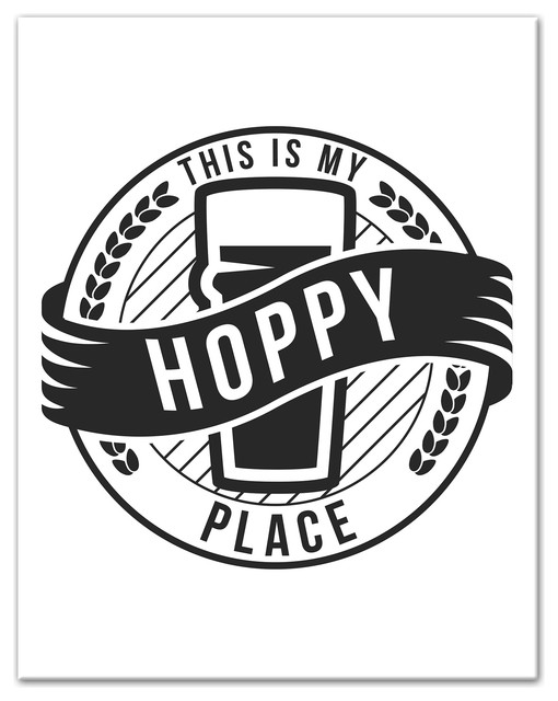 This Is My Hoppy Place 11x14 Canvas Wall Art - Contemporary - Prints ...