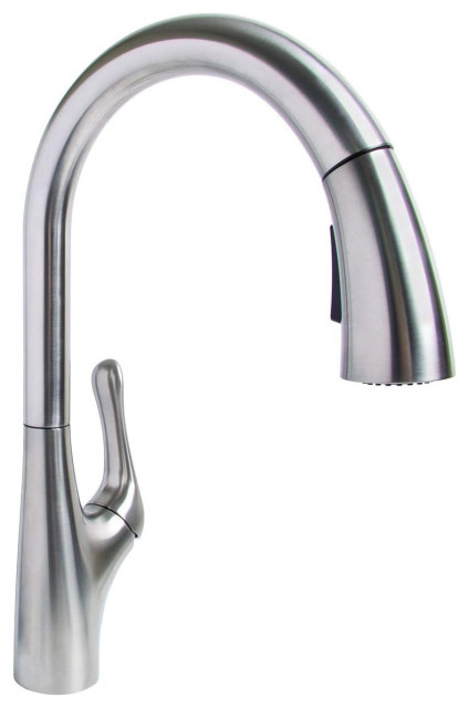 Elegant Kitchen Sink Faucet, Single Lever & Pull Down Sprayer ...