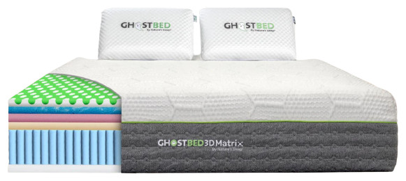 Ghostbed Matrix 12" Gel Memory Foam With Polymer Layer – King ...