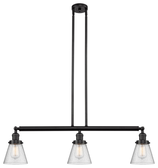 Innovations Small Cone 3-Light Island Light, Oiled Rubbed Bronze ...