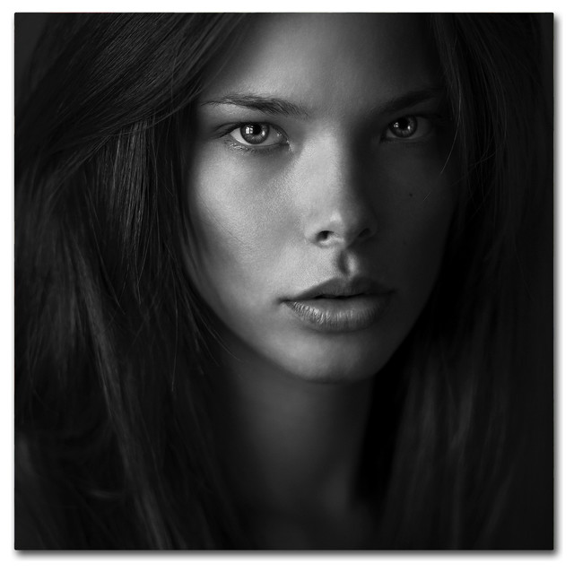 M Kobal 'Aleksandra' Canvas Art, 18"x18" - Contemporary - Prints And ...