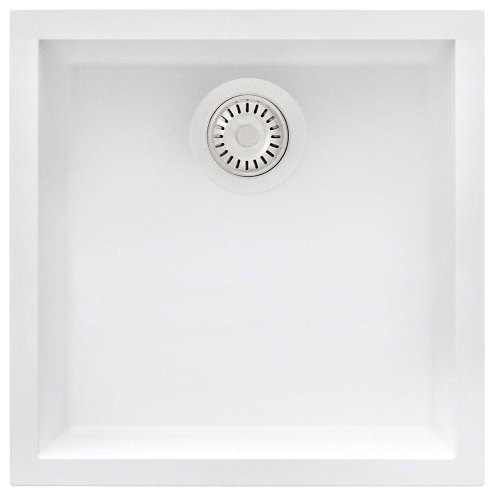 17x17" Granite Undermount Bar Sink - Contemporary - Bar Sinks - by ...