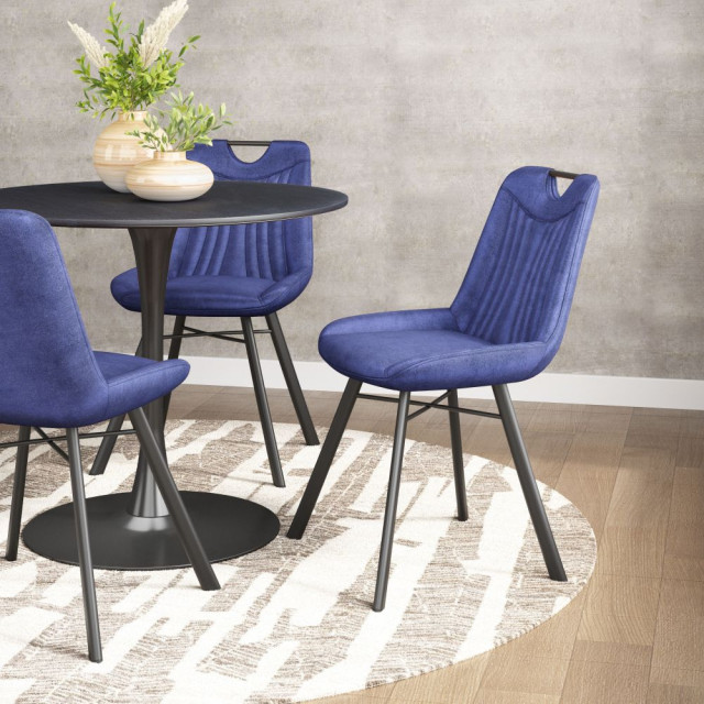 Tyler Dining Chair, Set of 2 Blue - Contemporary - Dining Chairs - by ...
