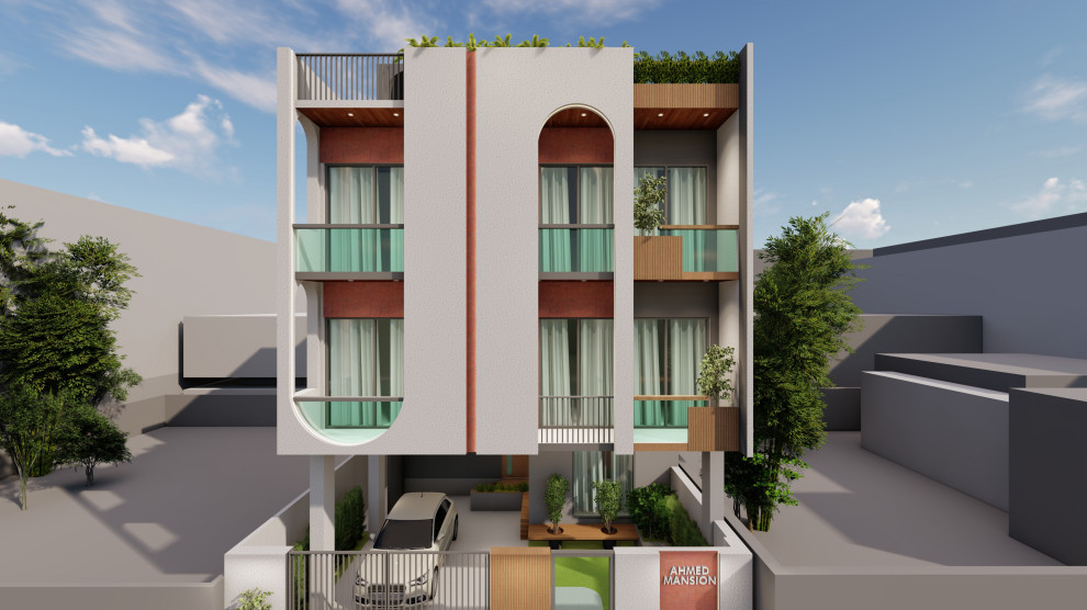 "Elegance in Arches: A Minimalistic Architectural Marvel in Muzaffarpur ...