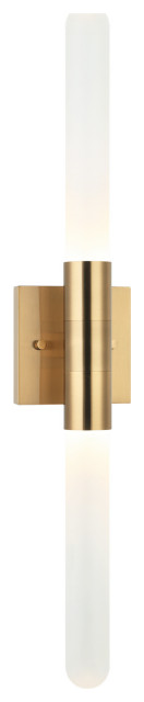 Matteo Lighting W65802AG Wall Sconce, Aged Gold Brass Finish ...