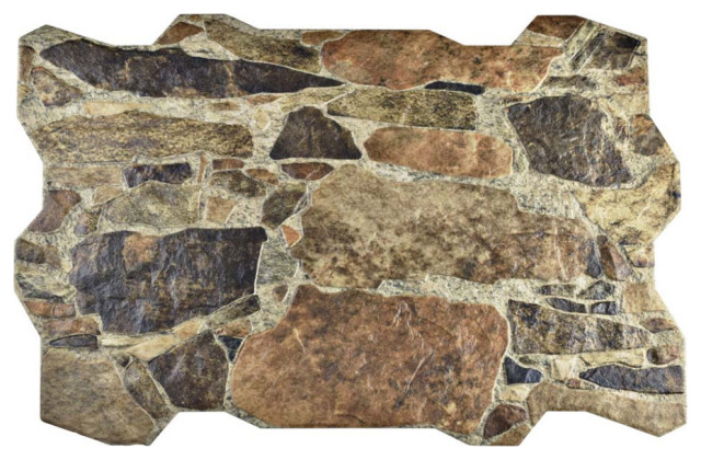 Rambla Porcelain Floor and Wall Tile, Arena, Sample - Traditional ...