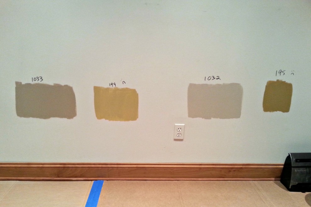 Paint colors -- lower part of stained chair rail
