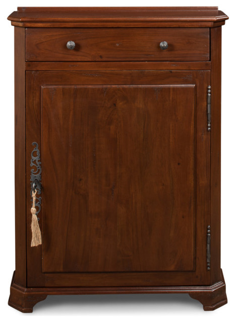 Entryway Slim Dante Hall Cabinet Walnut - Transitional - Media Cabinets ...