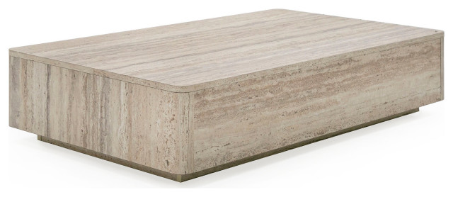 Nova Domus Roma Modern Travertine Rectangular Coffee Table - Modern - Coffee Tables - by Vig ...