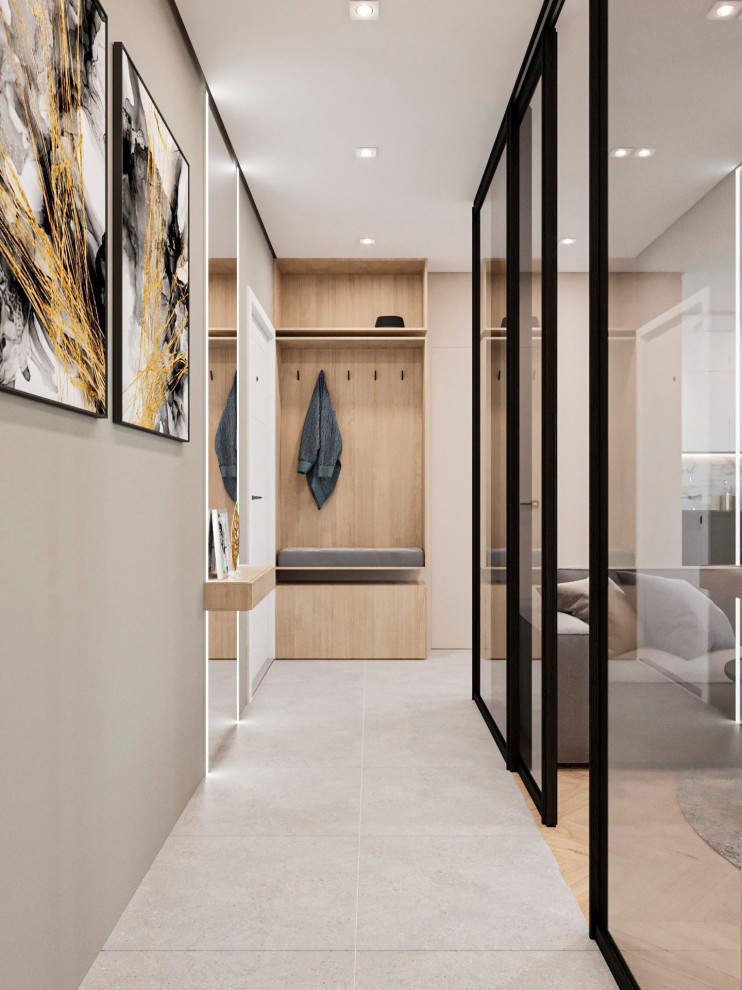 Modern 2-bedroom Apartment Design Project - Modern - Hall - London - by ...