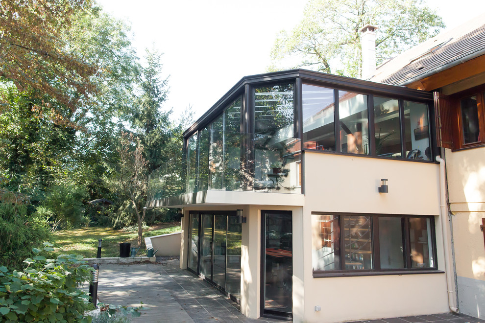 Extension de maison avec une véranda 1er étage - Contemporain - Paris ...