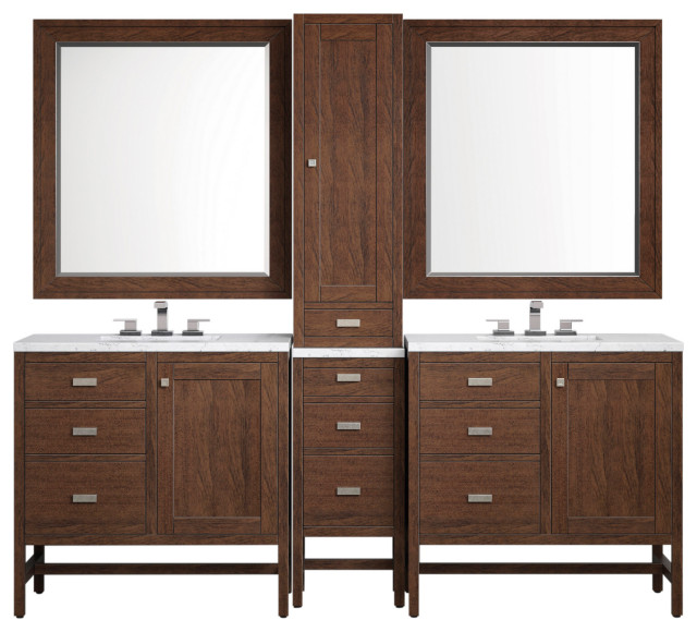 Addison Vanity Set, 87" - Transitional - Bathroom Vanities And Sink ...