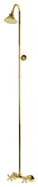 Kingston Brass Shower Combo, 6" in Spout Reach - Traditional ...
