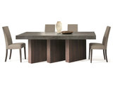 Dexter Modern Gray Volcano and Eucalyptus Oak Dining Table ...