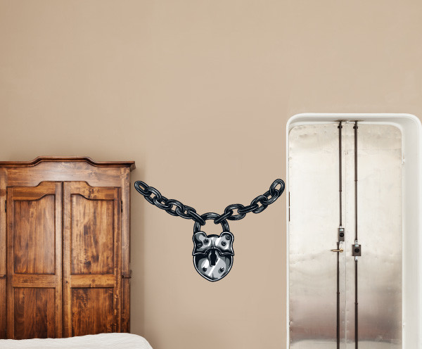 Symbol Chain Vinyl Wall Decal SymbolChainUScolor003, 12 in ...