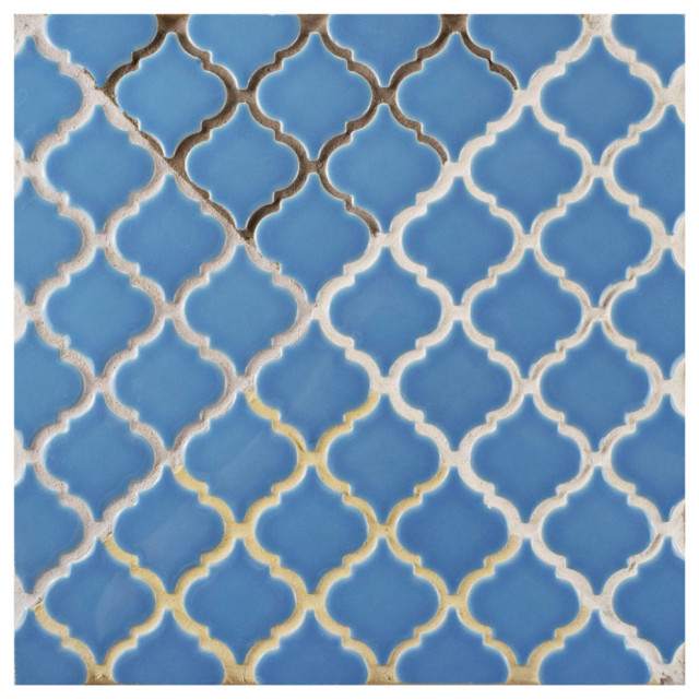 Hudson Tangier Mosaic Floor and Wall Tile, Light Blue, Sample ...