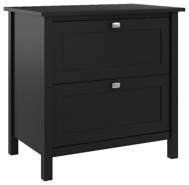 Pemberly Row 2 Drawer Lateral File Cabinet in Classic Black ...