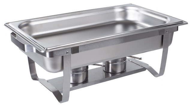 Chafing Dish Buffet Set Food and Water Pans, Covers, Stands, and Fuel ...