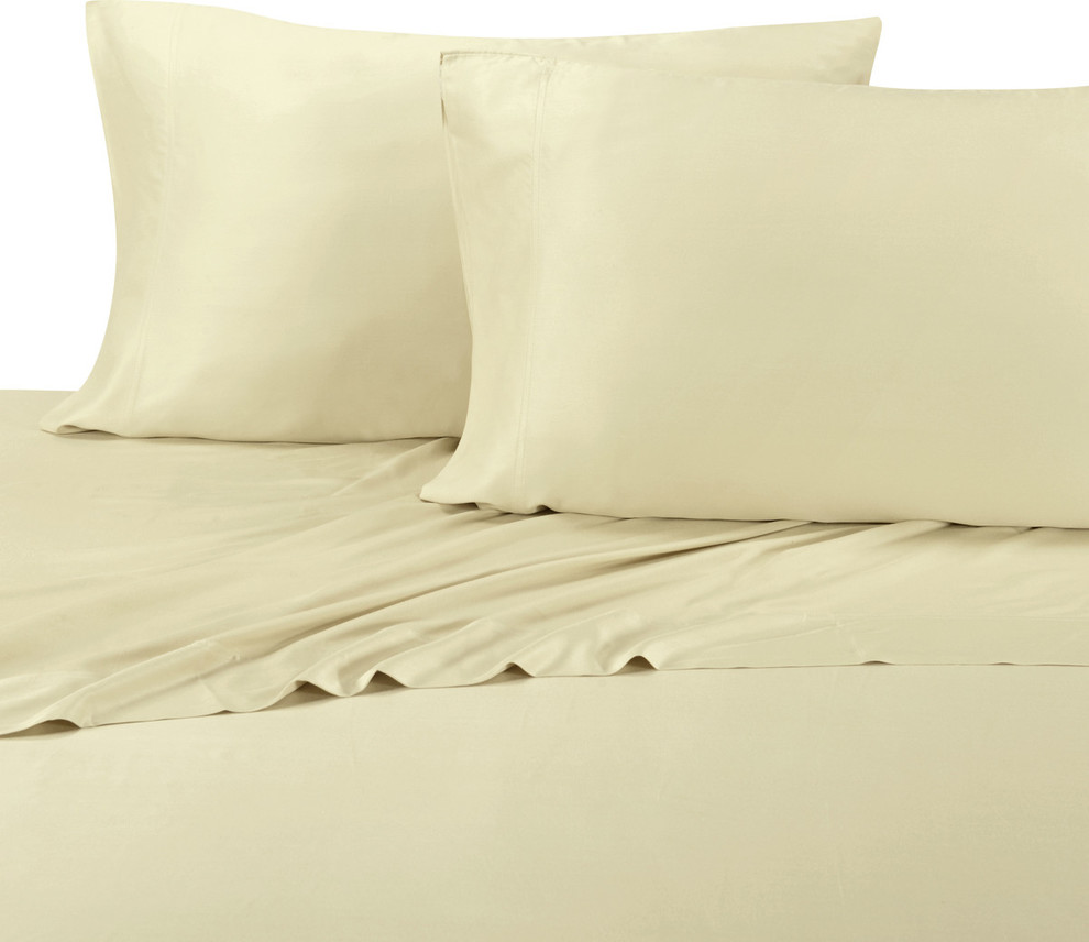 300 TC Silky 100% Bamboo Viscose Sheet Set, California King ...